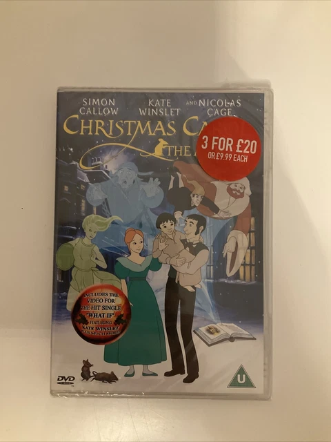 A CHRISTMAS CAROL Dvd Simon Callow Kate Winslet Animated Cartoon New ...