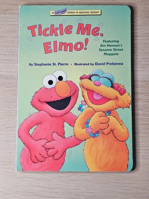 TICKLE ME ELMO Stephanie St. Pierre Sesame Street Board Book 1997 Learn ...