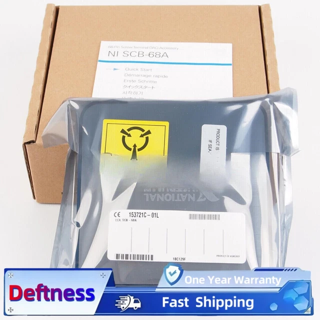 NEW NATIONAL INSTRUMENTS SCB68A SCB-68A Shielded I/O Connector Terminal ...