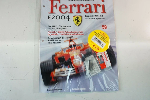 KYOSHO DEAGOSTINI KIT Ferrari F2004 / F1-04059 mit Heft OVP Ausgabe Nr ...