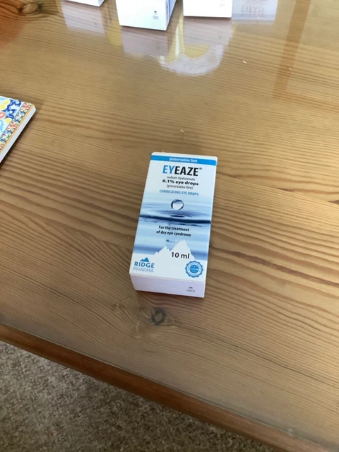 EYEAZE 0.1% Lubricating Dry Eye Drops 1 x 10ml Sodium hyaluronate 0.1% ...