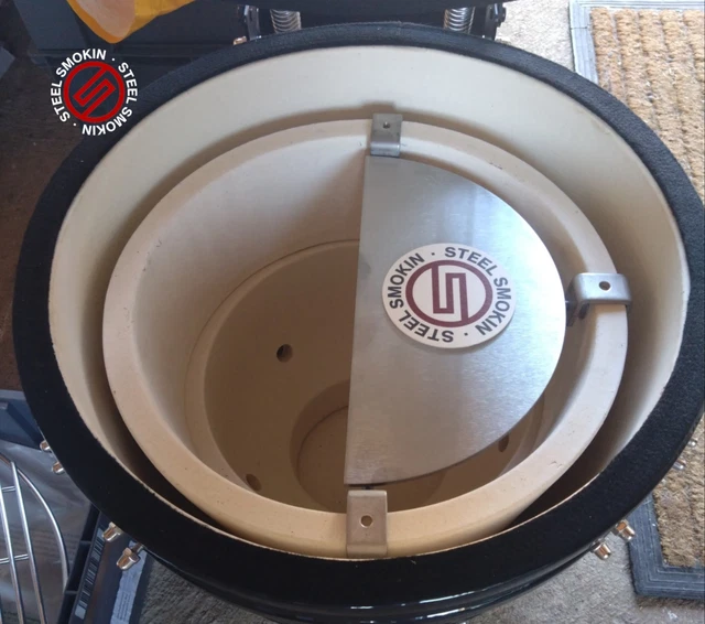 ALDI 2025 MIDI Kamado Half - Moon Deflector + 3x C Clamps Plus 3x Grill ...