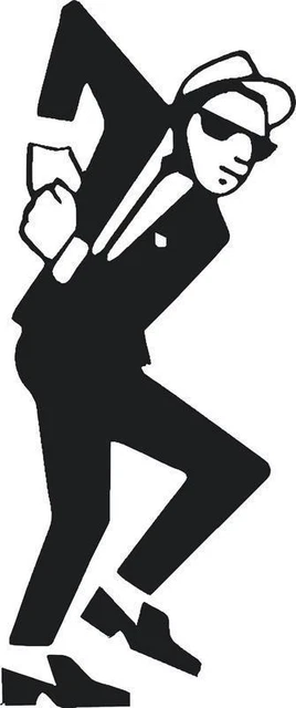 SKA LOGO TWO TONE MOD RUDE BOY SCOOTER VINYL DECAL CAR WINDOW BUMPER ...