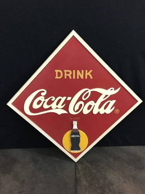 WOODEN SIGNS - COCA COLA Sign Garage Pub Wall Vintage Retro Wood Bar ...