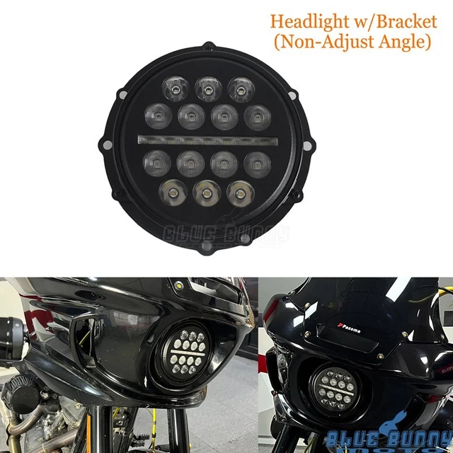LED HEADLIGHT HI/LO DRL Assembly For Harley Low Rider ST FXLRST FXRST ...