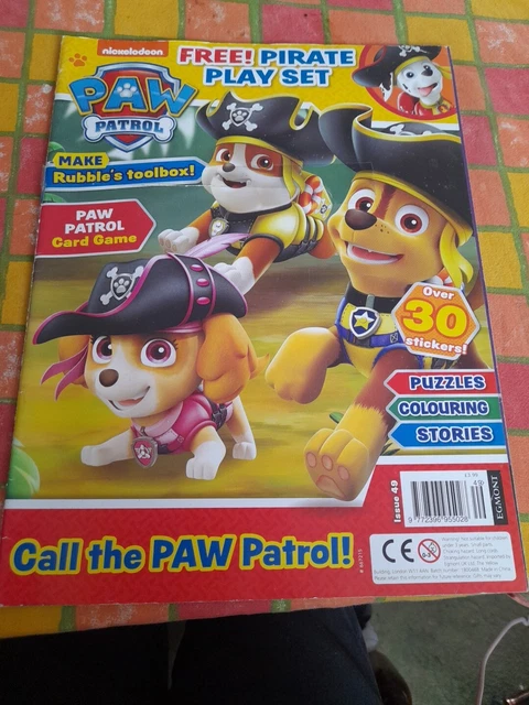 PAW PATROL COMIC Issue No 49 No Free Gift Stickers Used But Games And ...