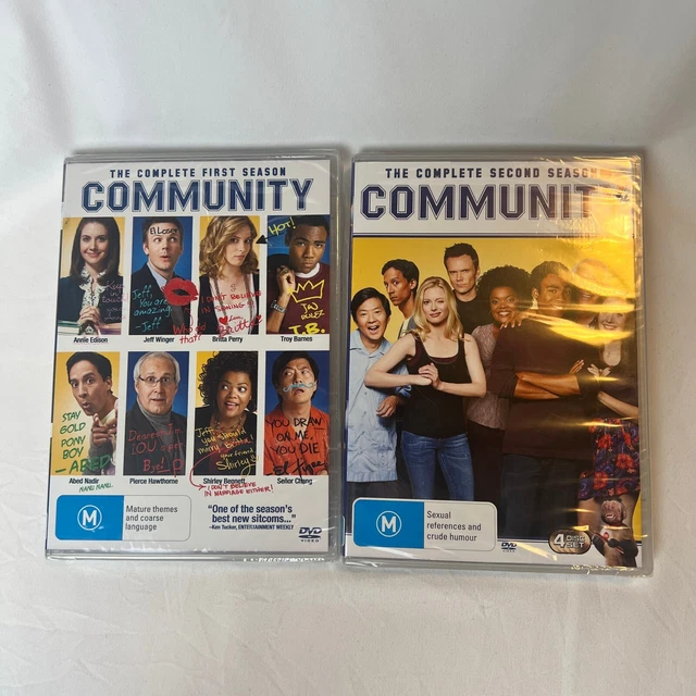 COMMUNITY COMPLETE FIRST & Second Season DVD Series 1-2 Region 4 PAL ...
