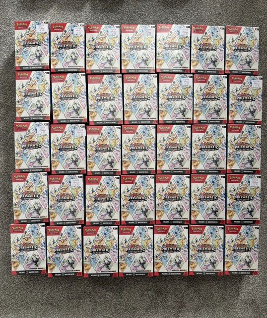POKÉMON TCG SCARLET & Violet - Prismatic Evolutions Booster Bundle x40 ...