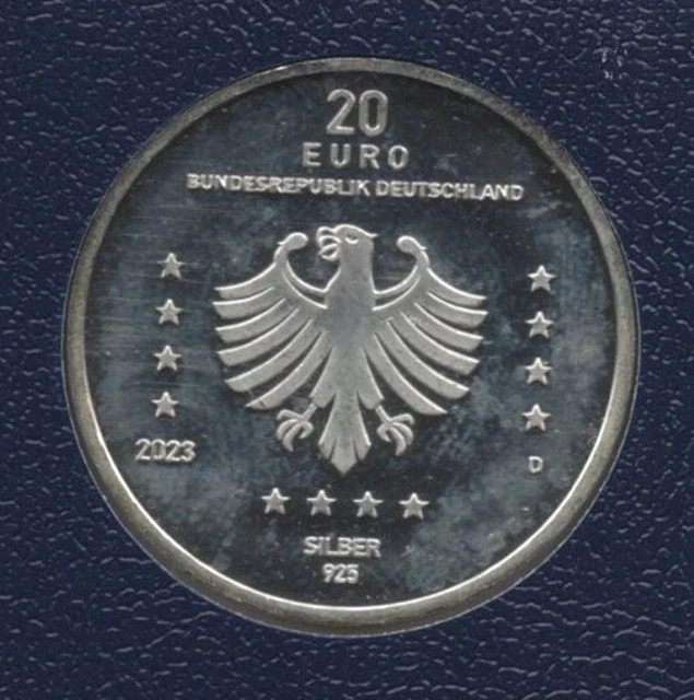 20 EURO SILBERMÜNZE - 400 Jahre Rechenmaschine von Wilhelm Schickard ...