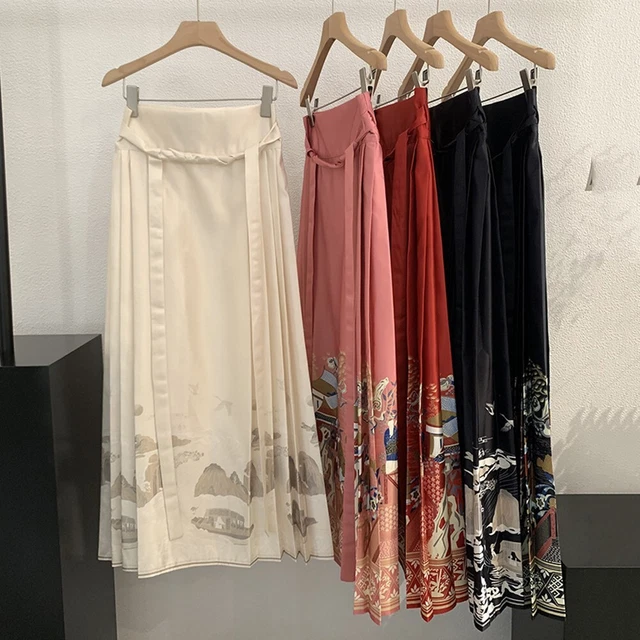 GONNA VISO CAVALLO stile cinese donna dinastia Ming donna stampa ...