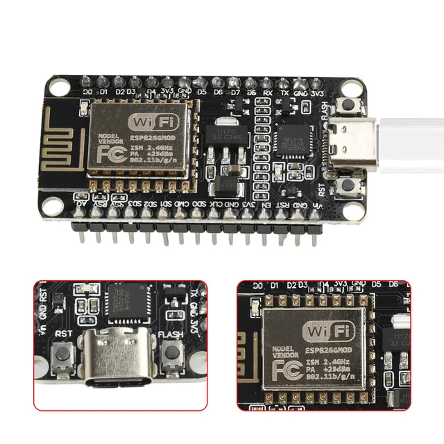 TYPE-C FT232/CP2102 ESP8266 WiFi NodeMCU Lua V3 Development Board ESP ...