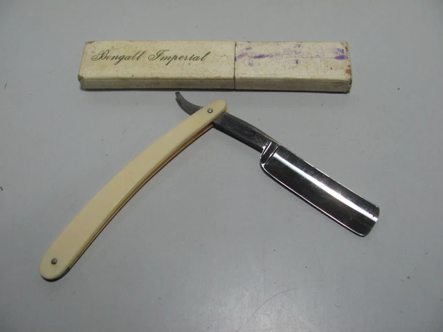 VINTAGE BENGALL IMPERIAL Sheffield England Cut Throat Straight Razor In ...
