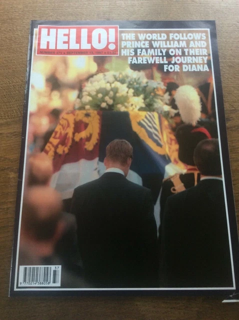 PRINCESS DIANA HELLO Magazine Original Sept 1997 Lady Spencer Funeral ...