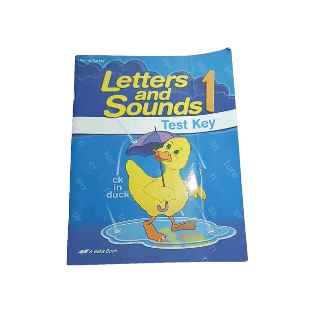 ABEKA LETTERS AND Sounds Phonics 1 Teacher Test Key 1st Grade Fourth ...