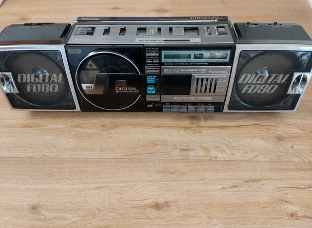 RARE VINTAGE PANASONIC RX-FD80L 3 piece Boombox Cassette CD AM/FM 1980 ...