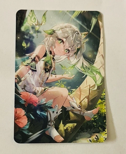GENSHIN IMPACT NAHIDA Photocard Holo Raster Anime Gacha Game Card ...
