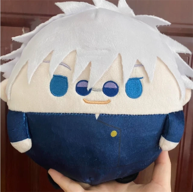 ANIME JUJUTSU KAISEN Satoru Gojo Blue Round Plush Doll Stuffed Toy Gift ...
