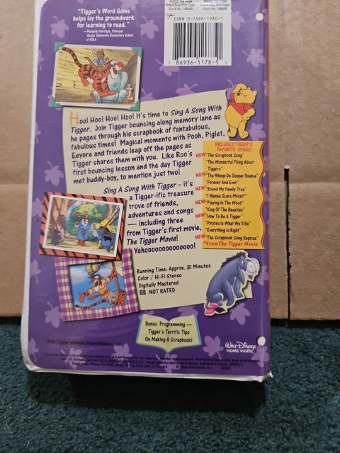 WINNIE THE POOH Sing a Song with Tigger VHS 2000 Disney Video Tape VTG ...