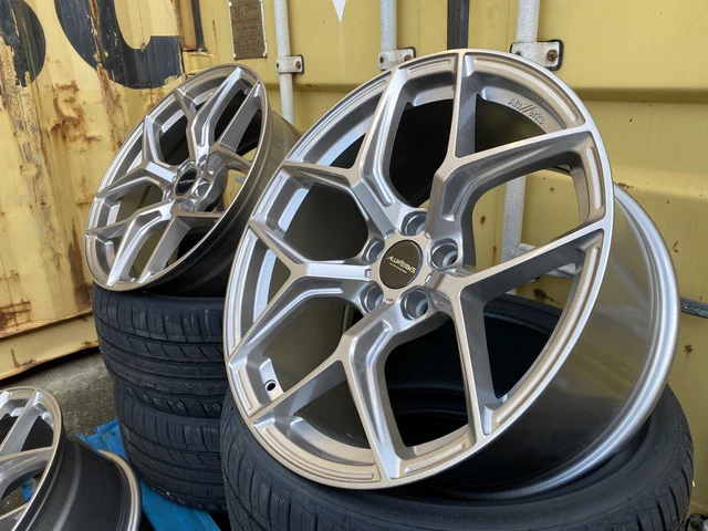 VW TRANSPORTER T5 T6 19" ALUWERKS XT2 ALLOY WHEELS + TYRES 850kg SILVER ...