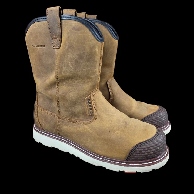 BRUNT THE BOLDUC Brunt Comp Toe WP Wellington Work Boots Mens Size 9.5 ...