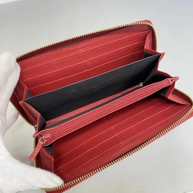 GUCCI GG SUPREME Bosco Long Wallet 506279 Brown Red Women's £386.65 ...