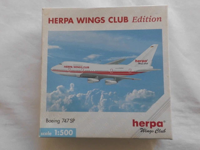 HERPA 511452 BOEING 747SP Herpa Wings Club Edition in 1:500 Neu siehe Fotos EUR 19,99 - PicClick DE