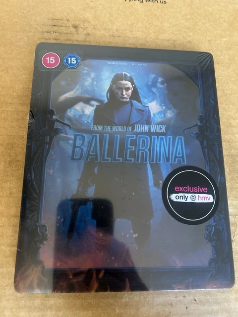 BALLERINA (FROM THE World Of John Wick) 4K UHD Blu Ray Steelbook NEW ...