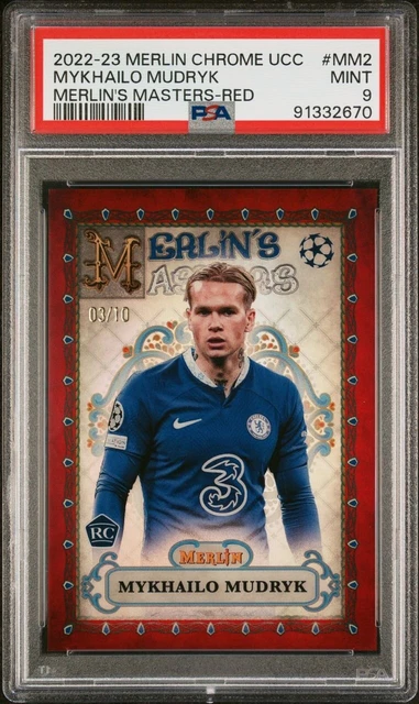 2022-23 TOPPS MERLIN UCC Mykhailo Mudryk Merlins Masters/10 Rookie EUR ...