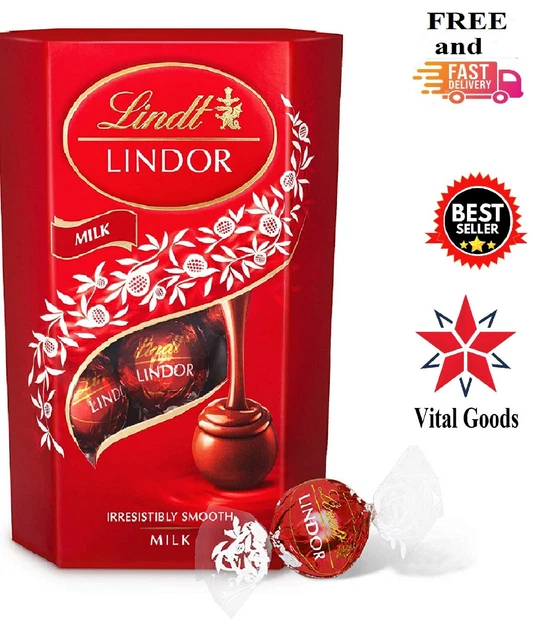 Lindt Lindor Truffles Chocolate Box 200g Milk Chocolate Balls All