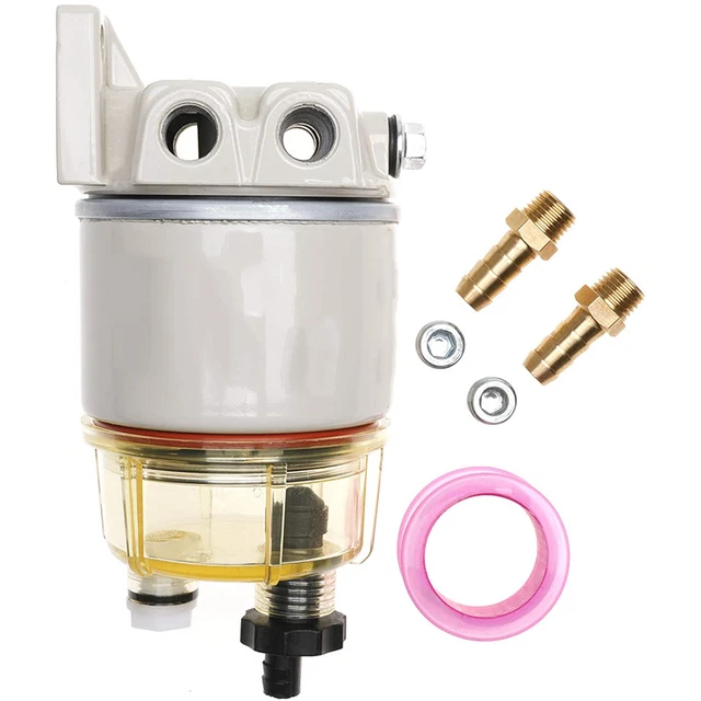 DIESEL FUEL FILTER / Water Separator For R12T Marine Spin-on Housing ...