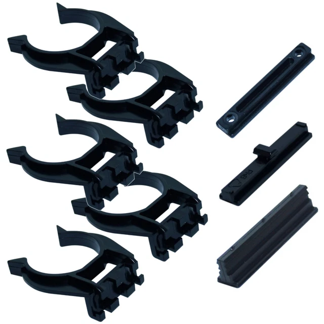 5X PLASTIC KITCHEN leg plinth clips kick skirting board trims bracket ...