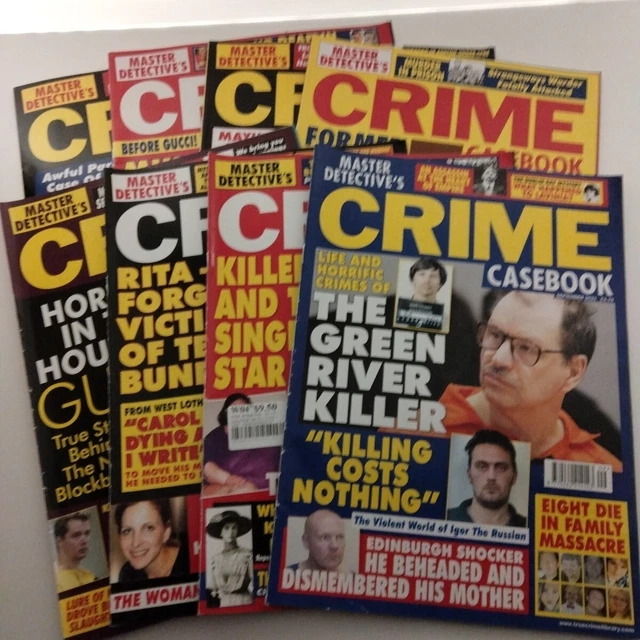 MASTER DETECTIVE'S CRIME Casebook Magazine Bundle Lot Mixed Issues From ...