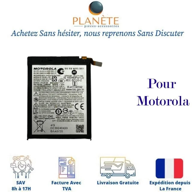 ORIGINALE BATTERIE BATTERY Akku Principale pour Motorola Razr 50 ...