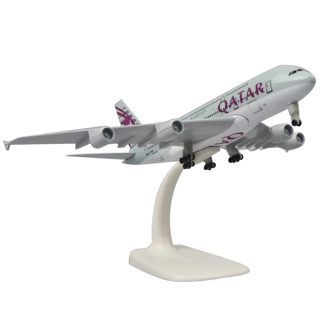 1/200 SCALE 20CM Aircraft Qatar A380 Alloy Plane Model Plane Model ...