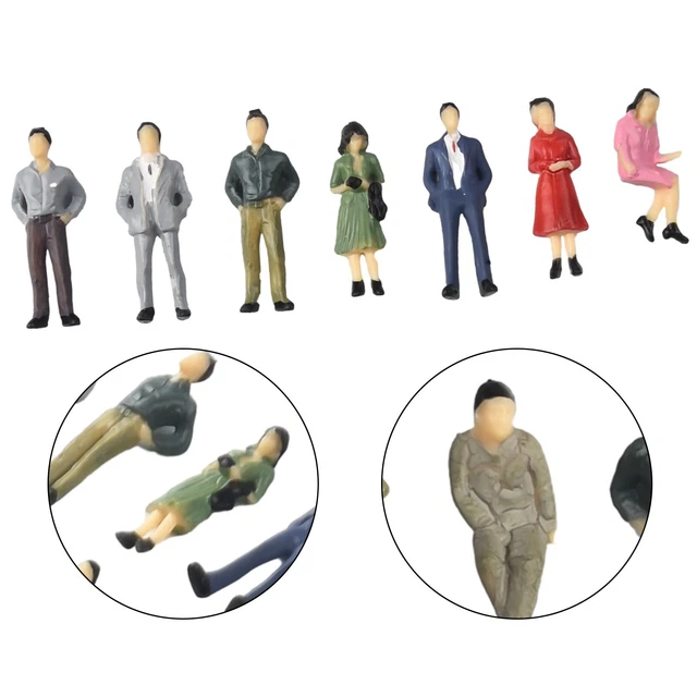 50*MODEL PEOPLE FIGURES 1:50 Scale For Diorama Home Decor Mini ...