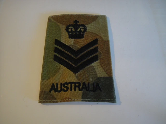 AUSTRALIA STAFF SERGEANT Slide on rank insignia $9.99 - PicClick AU