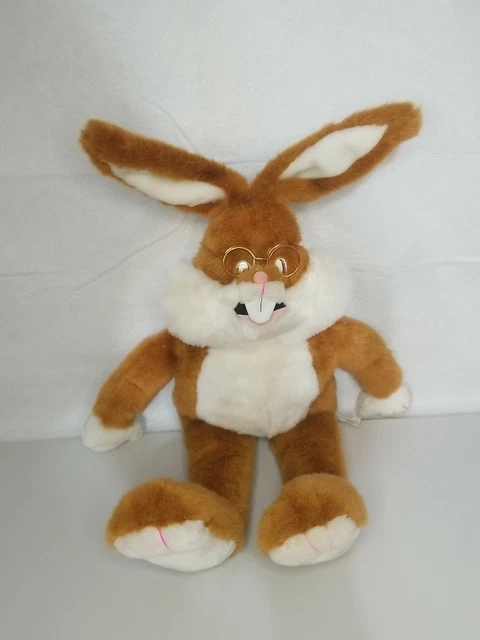 VINTAGE PLUSH GREEN TRADING Rabbit Bunny Eyes Open and Close USA $22.24 ...