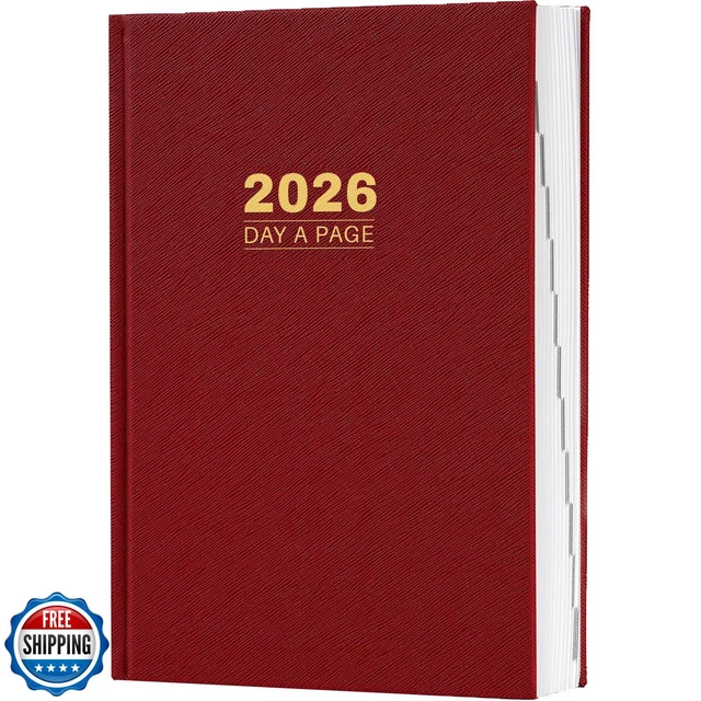 2026 DIARY - Diary 2026 Full Page Per Day, Page A Day Calendar, Jan ...