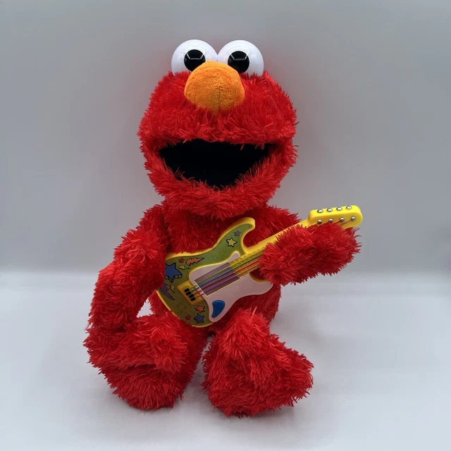 SESAME STREET ROCK and Rhyme Elmo Talking, Singing, w/ Guitar ENGLISH ...