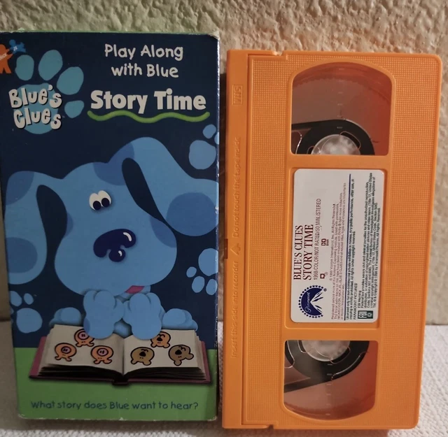 Blues Clues Story Time Vhs 1998 Play Along With Blue Steve Nick Jr