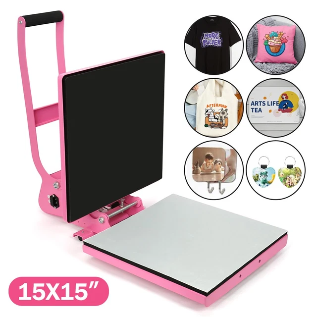 HEAT PRESS MACHINE Slide Out 15x15 in for T Shirts Bags Mouse Pads $238 ...