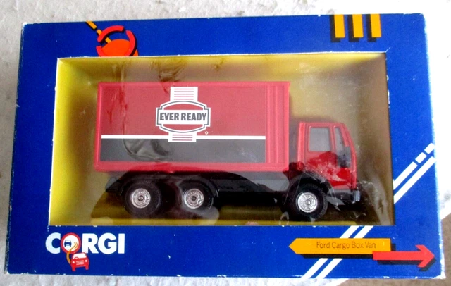 CORGI 1190 FORD Cargo Box Van Ever Ready Boxed £10.00 - PicClick UK