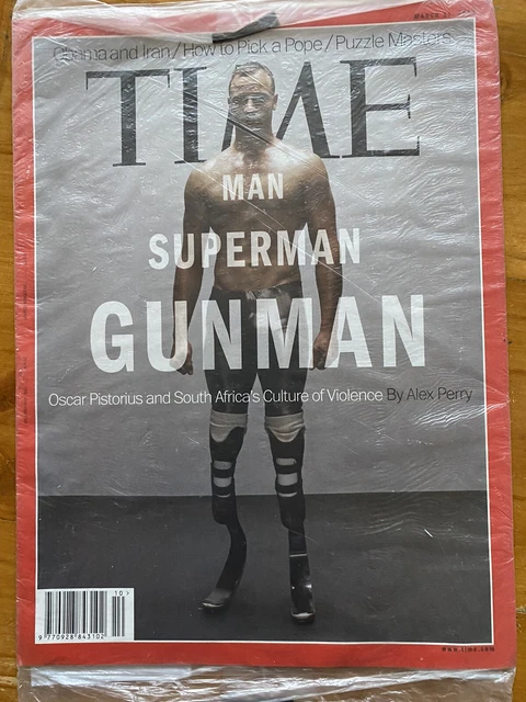 TIME MAGAZINE 2013 Oscar Pistorius Superman Gunman New Pope No Label ...