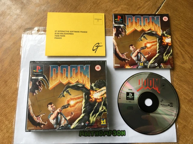 DOOM GAME PS1 Sony PlayStation big box version £24.99 - PicClick UK