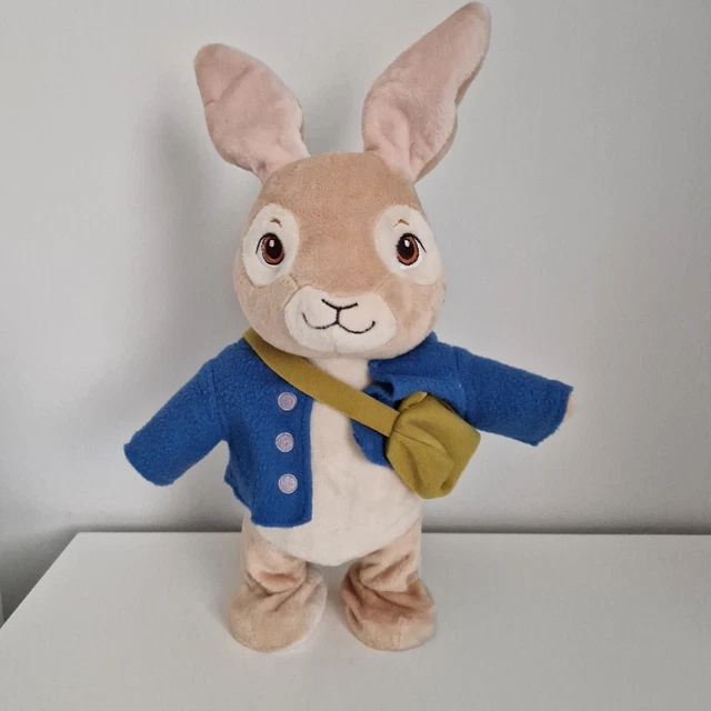 PLUSH PETER RABBIT Talking Laughing and Hopping Moving Ears Beatrix ...