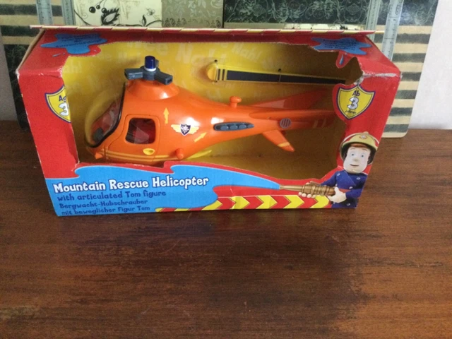 FIREMAN SAM HELICOPTER wallaby 1 with Tom Thomas figure motion rotar ...
