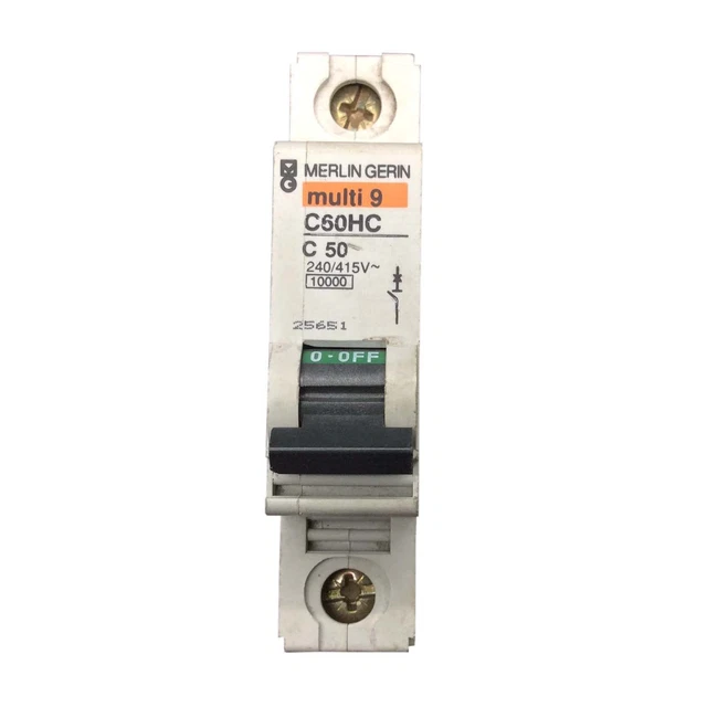 MERLIN GERIN MULTI 9 Miniature Circuit Breaker 1P C60HC C50 25651 $18.70 - PicClick AU