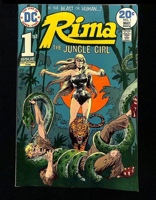 RIMA, THE JUNGLE Girl #1 Spirit of the Woods! Joe Kubert Cover! DC ...