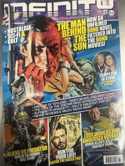 INFINITY MAGAZINE #84 2025 James Bond: The Man Behind the Sun, unfilmed ...
