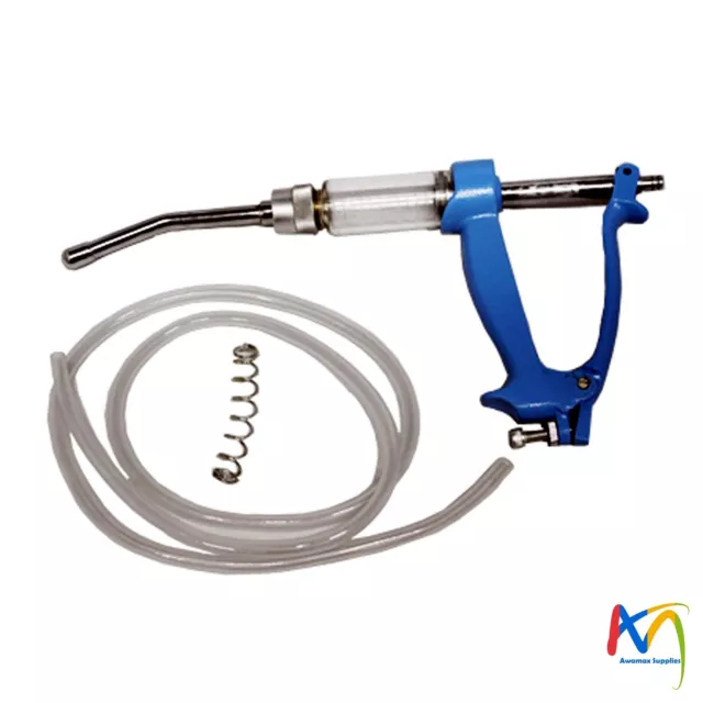 DRENCH GUN 30ML Cattle Sheep Dosing Goats Oral & Pour Farming Metal ...